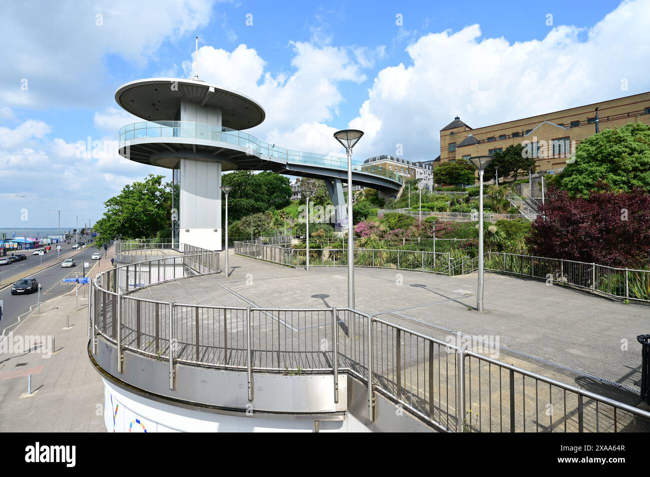 Viewing Platform looking out to sea at Southend in Essex, UK Stock ...