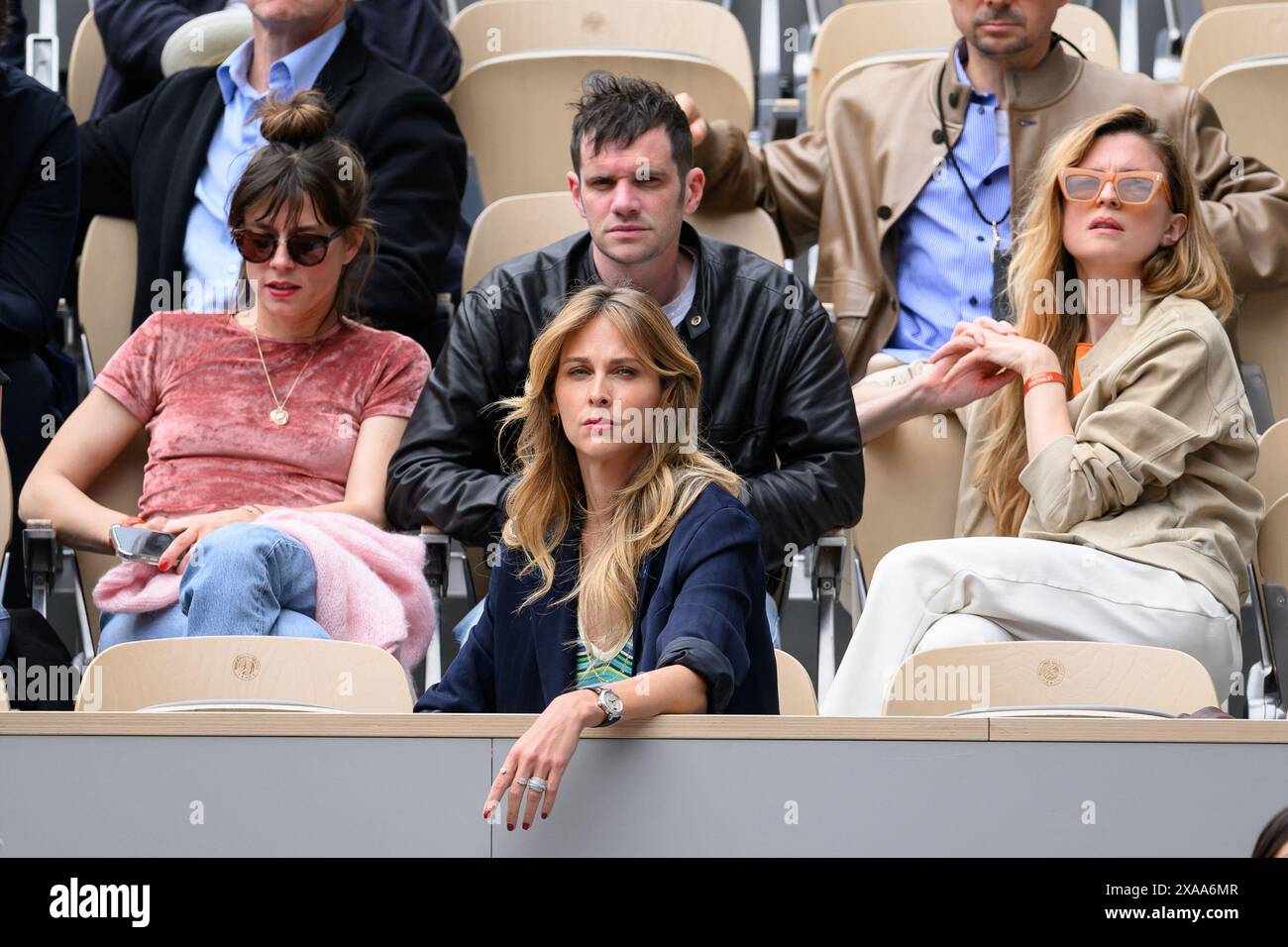 Paris, France. 05th June, 2024. Felix Moati, Ophelie Meunier and Cecile ...