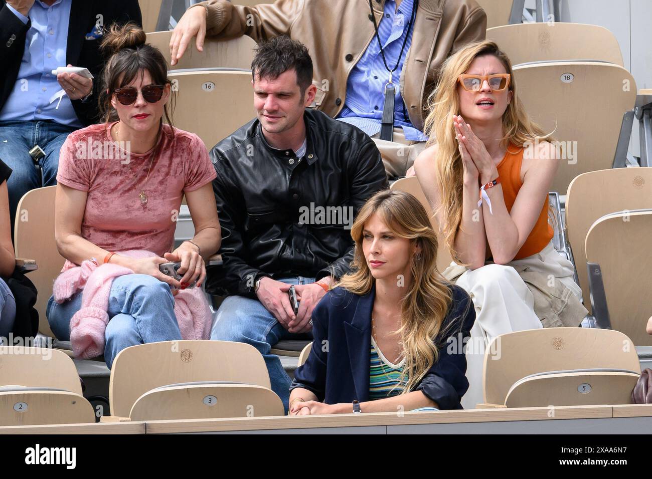 Paris, France. 05th June, 2024. Felix Moati, Ophelie Meunier and Cecile ...