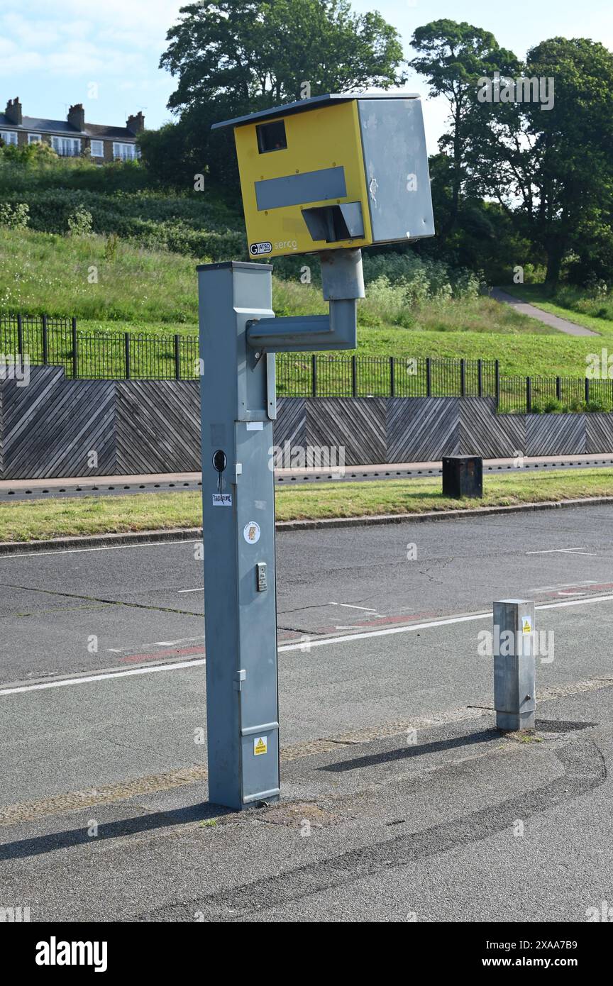 An English speed monitoring camera Stock Photo - Alamy