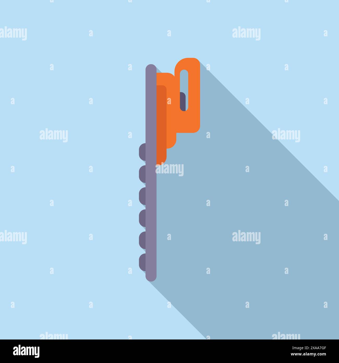 Vibrant isometric key icon casts a shadow on a sleek blue background ...