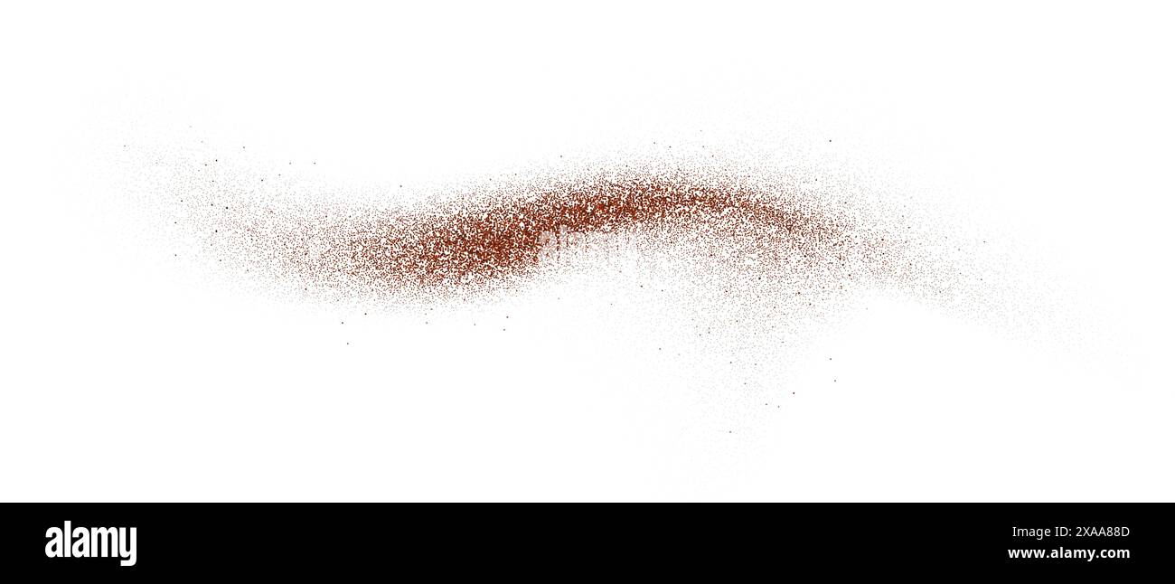 Coffee, cocoa or chocolate powder particles and specks. Brown dust or ...