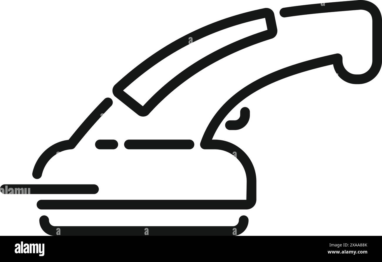 Black and white vector line art of a stapler for office related designs ...