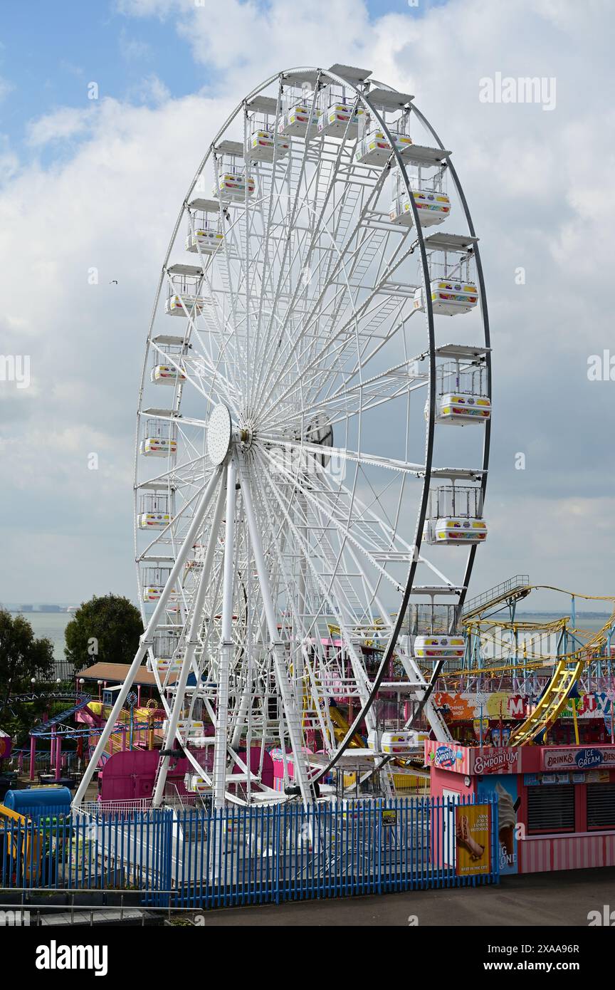 Ferris wheel at the Peter Pan Playground at Southend-on-sea Stock Photo ...