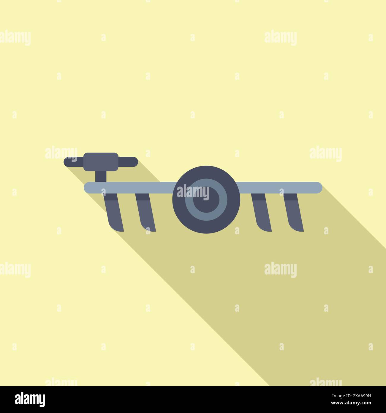 Simple vector of a stylized drone on a pastel background, perfect for ...