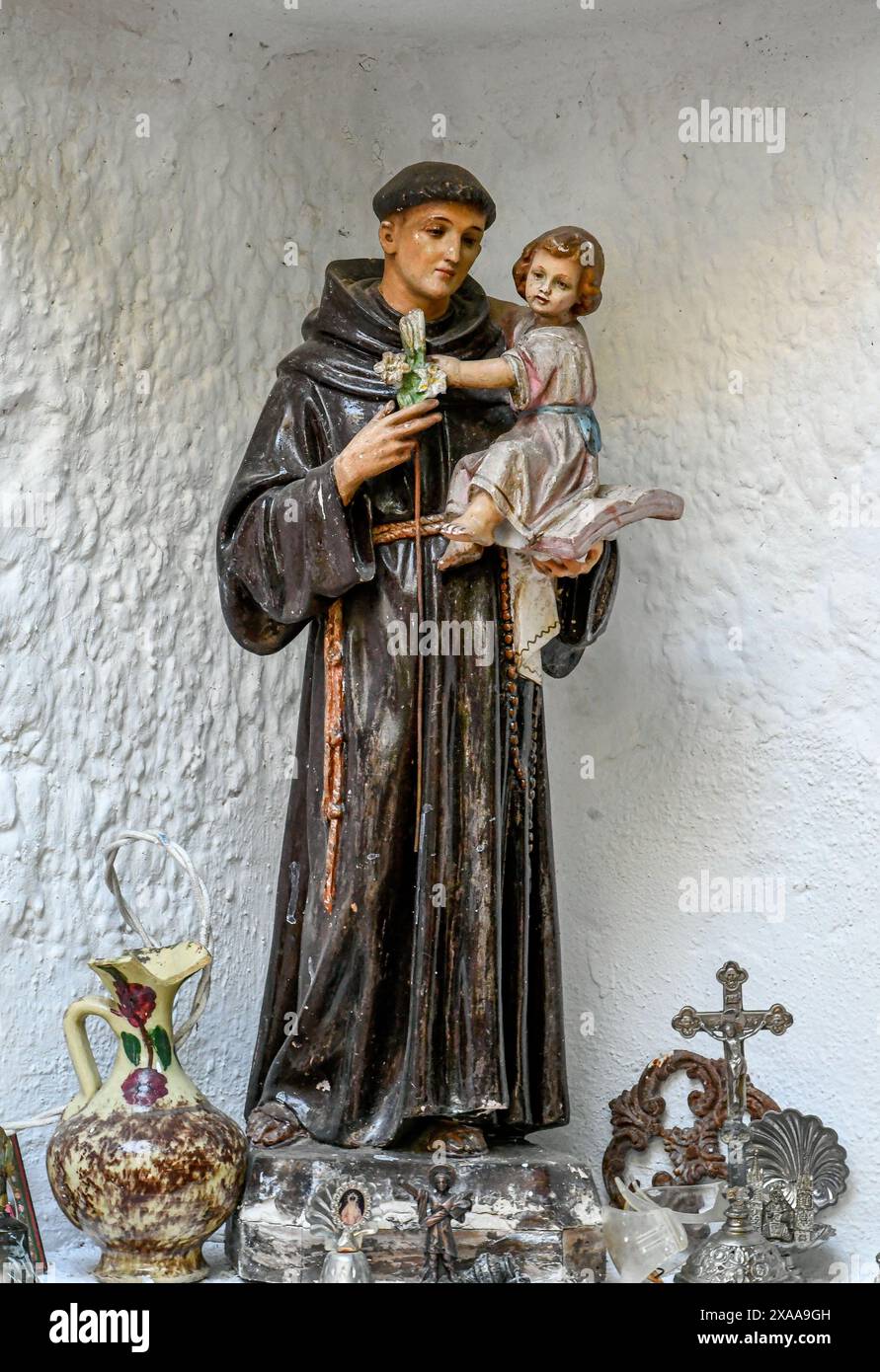 Vintage image of Saint Anthony of Padua, one of Catholicism's most ...