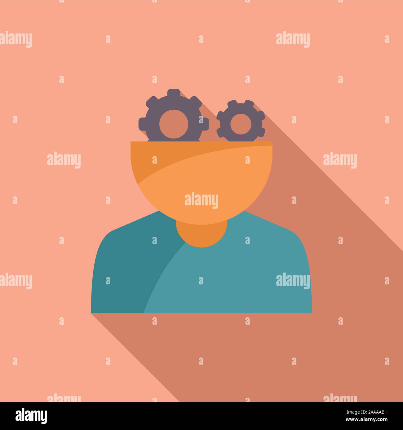 Colorful abstract mind gear illustration representing the creativity ...