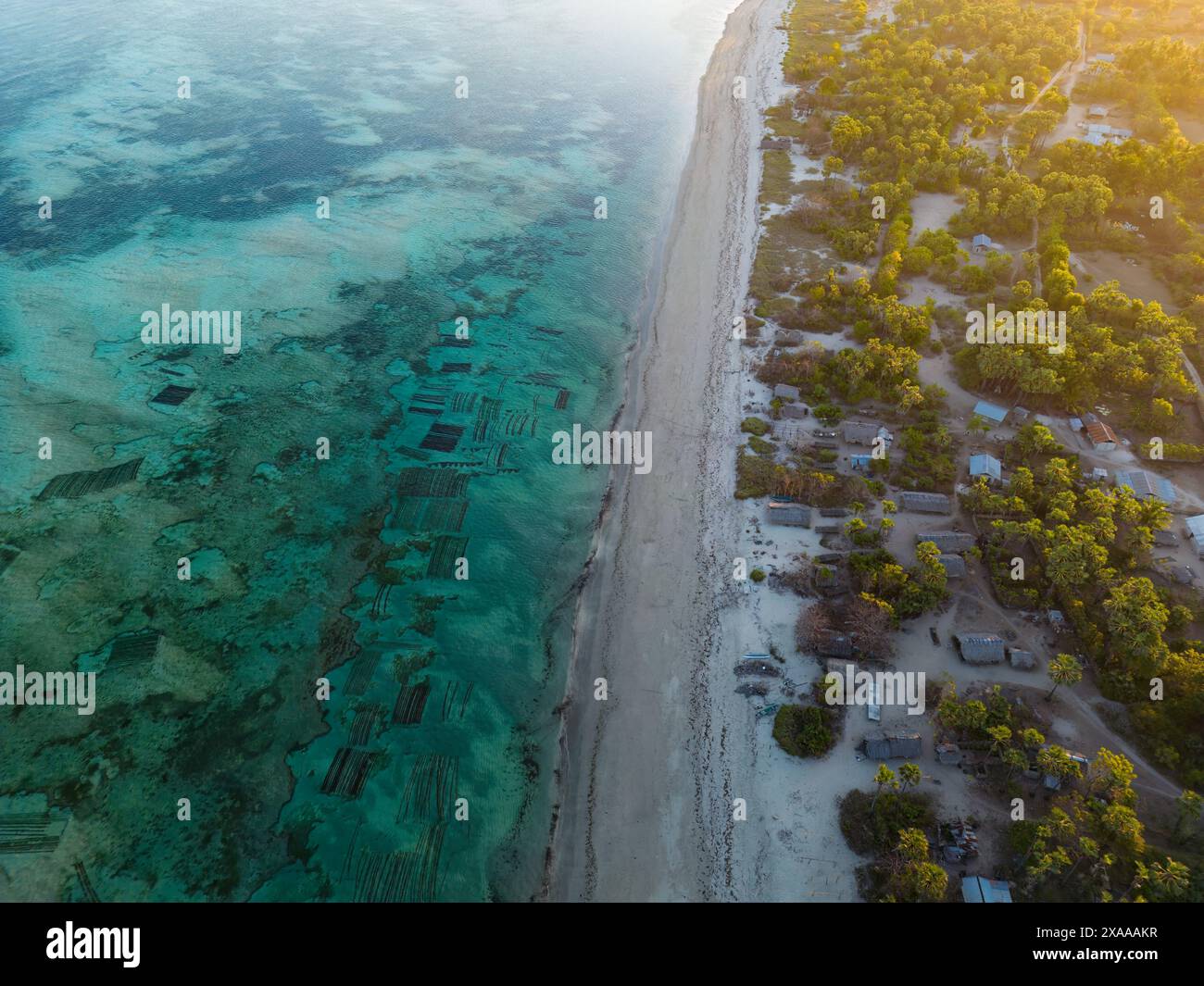 An aerial view of Kalala beach, Sumba Island, Indonesia Stock Photo - Alamy