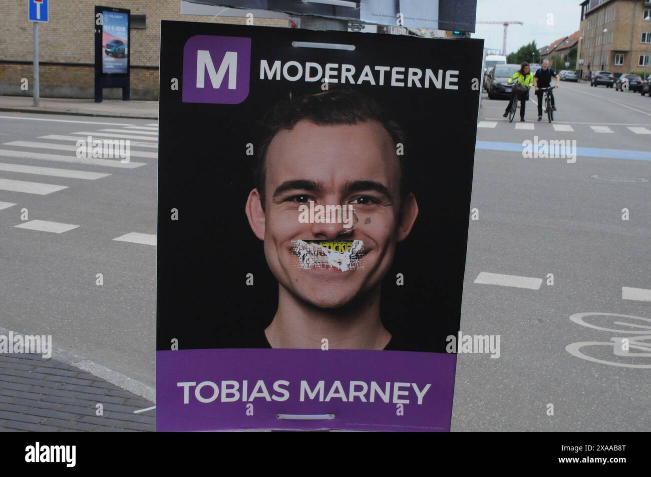 Copenhagen/ Denmark/05 jUNE 2024/ eu elections voting card & Various ...