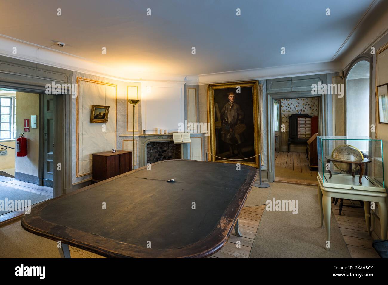 In Carl von Linné's house. He taught students botany at the large table ...