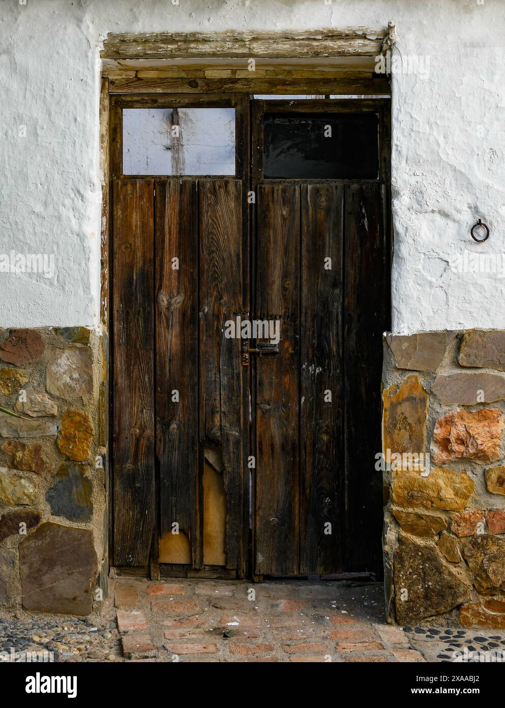 Traditional wooden stable door, Puertollano, Spain Stock Photo - Alamy