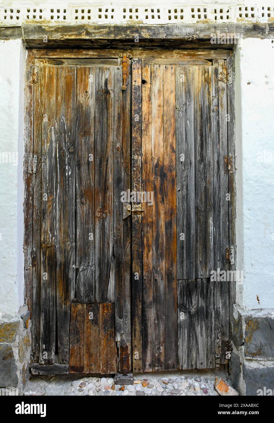 Traditional wooden stable door, Puertollano, Spain Stock Photo - Alamy