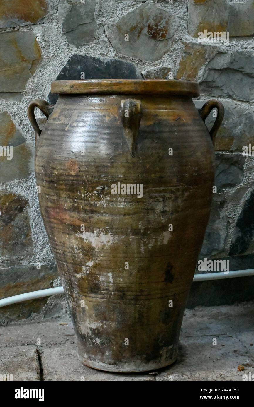 Beautiful old and large earthenware jar Stock Photo - Alamy