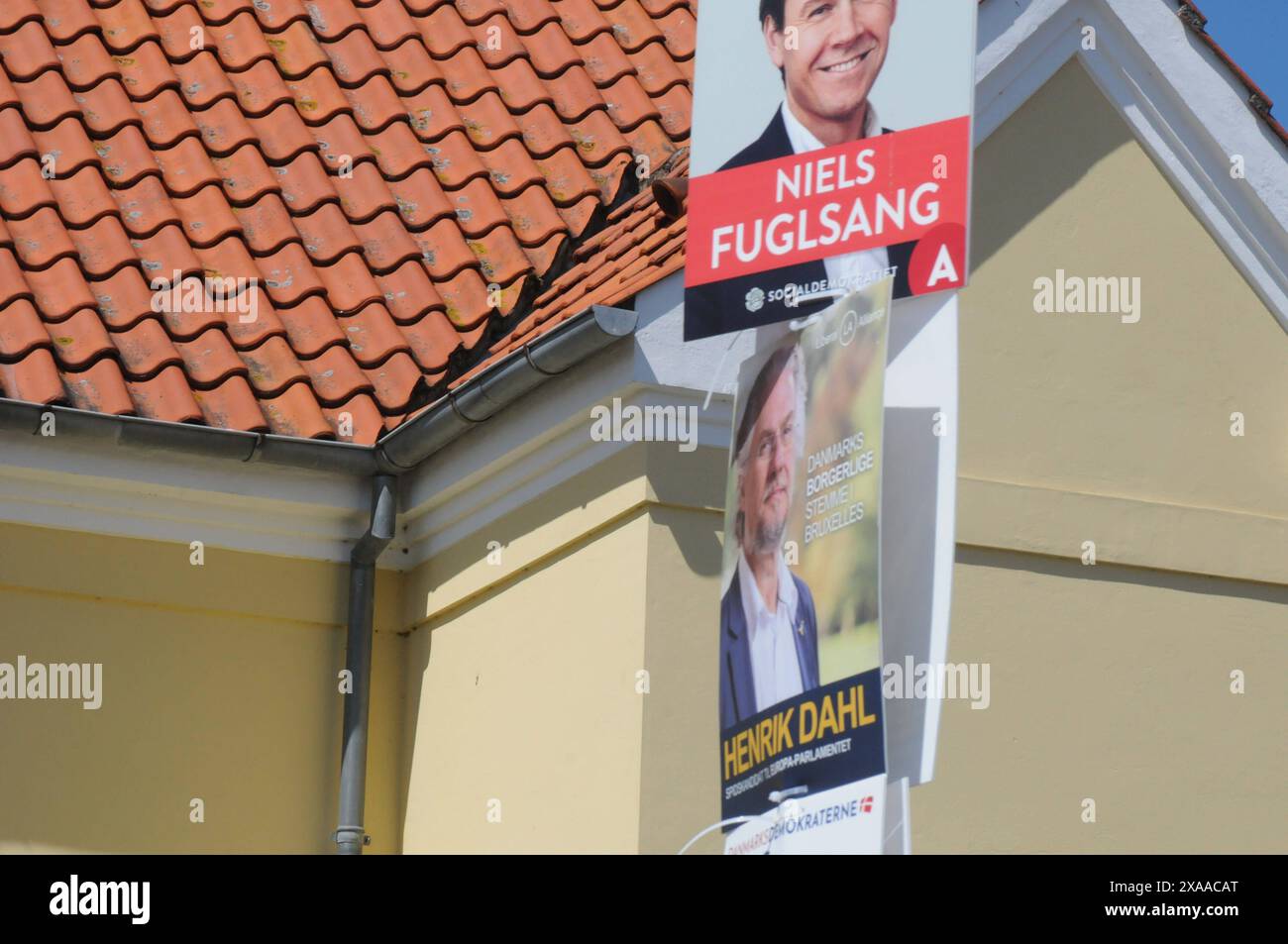 Copenhagen/ Denmark/05 jUNE 2024/ eu elections voting card & Various ...