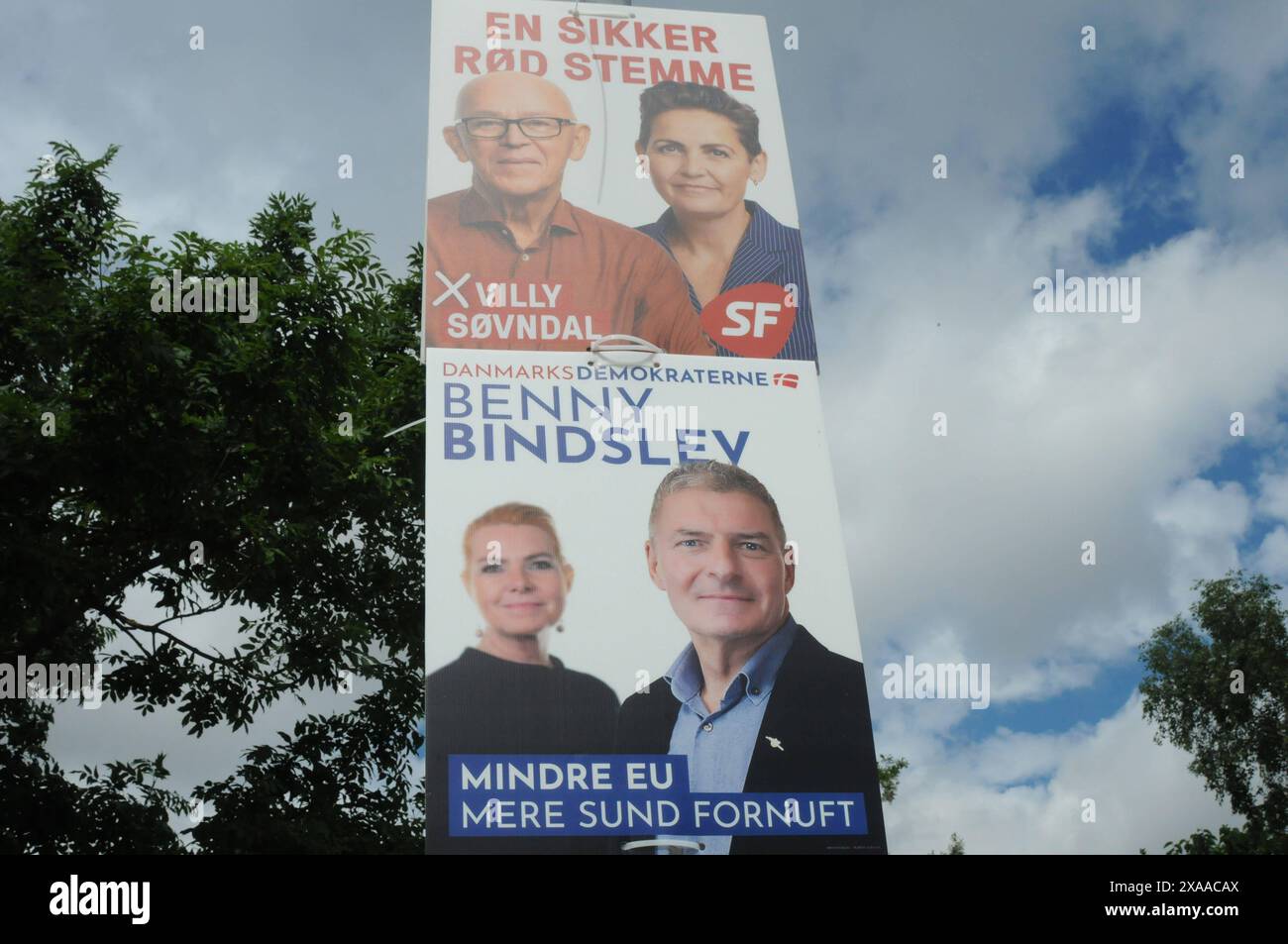 Copenhagen/ Denmark/05 jUNE 2024/ eu elections voting card & Various ...