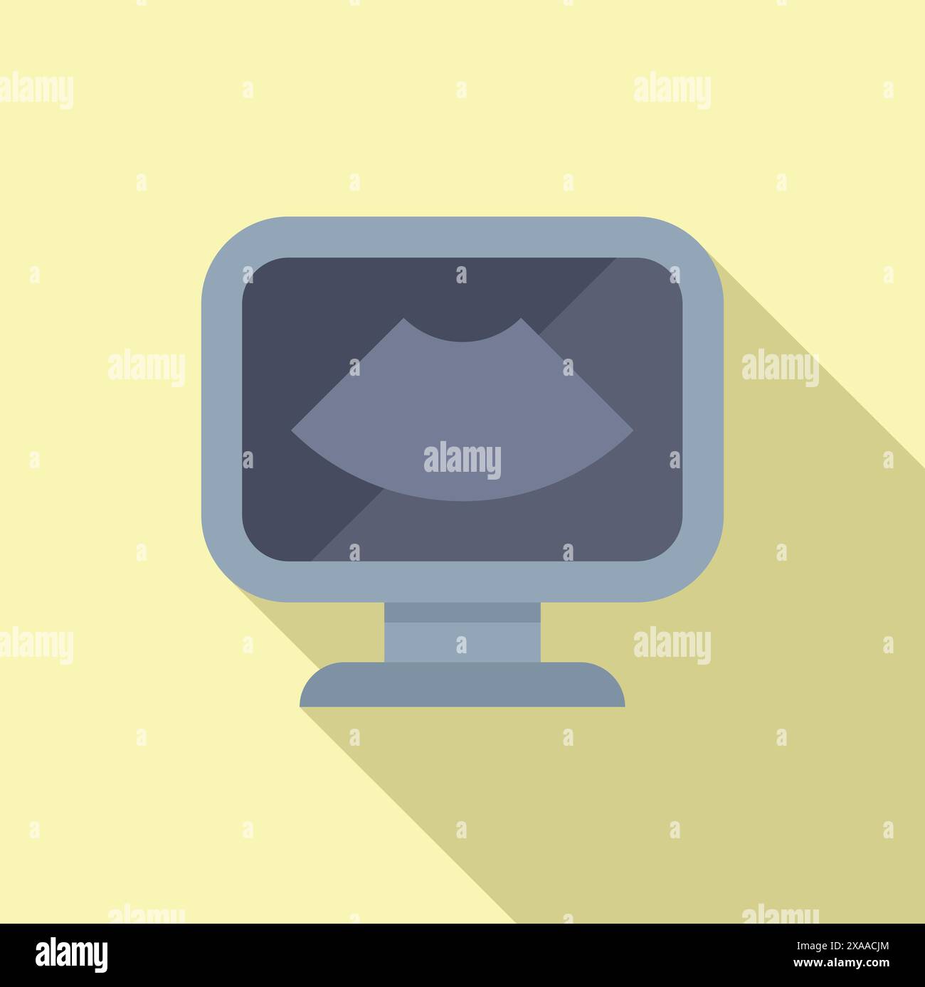 Minimalist graphic icon depicting a computer screen displaying lips in a kissing pose, cast in ...