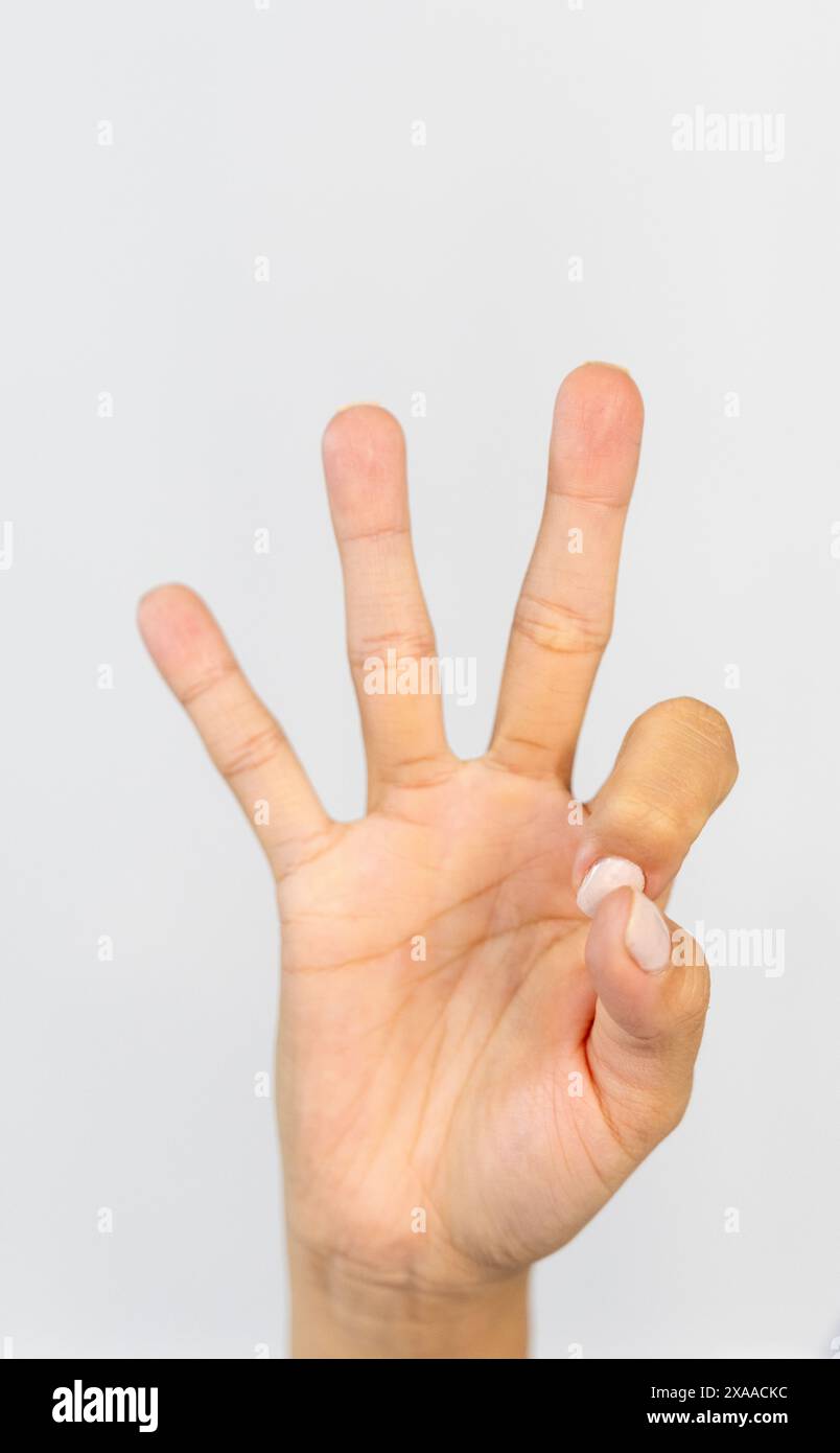 Hands Making the OK Sign Gesture Stock Photo - Alamy