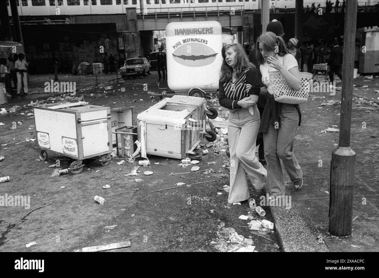 Notting Hill carnival riot August Bank Holiday Monday 1976. Riots, on ...