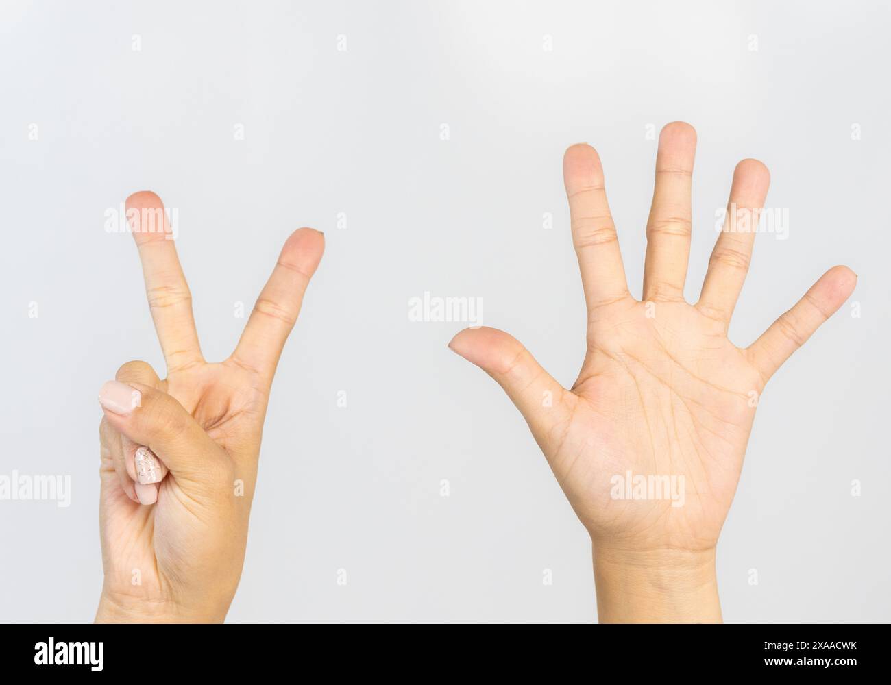 Hands Gesturing Numbers 1 to 10 Stock Photo - Alamy