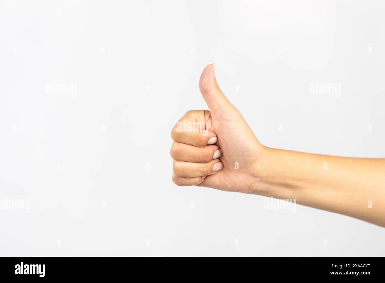 Hand Making the "OK" Sign Gesture Stock Photo - Alamy