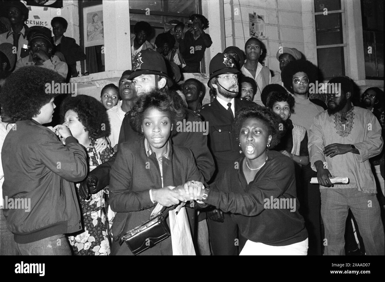 Notting Hill carnival riot August Bank Holiday Monday 1979. Police raid ...