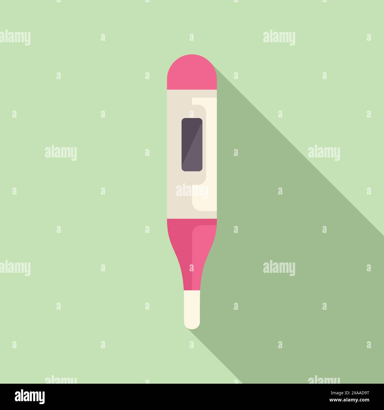 Modern vector illustration of a pregnancy test with shadow on a pastel ...