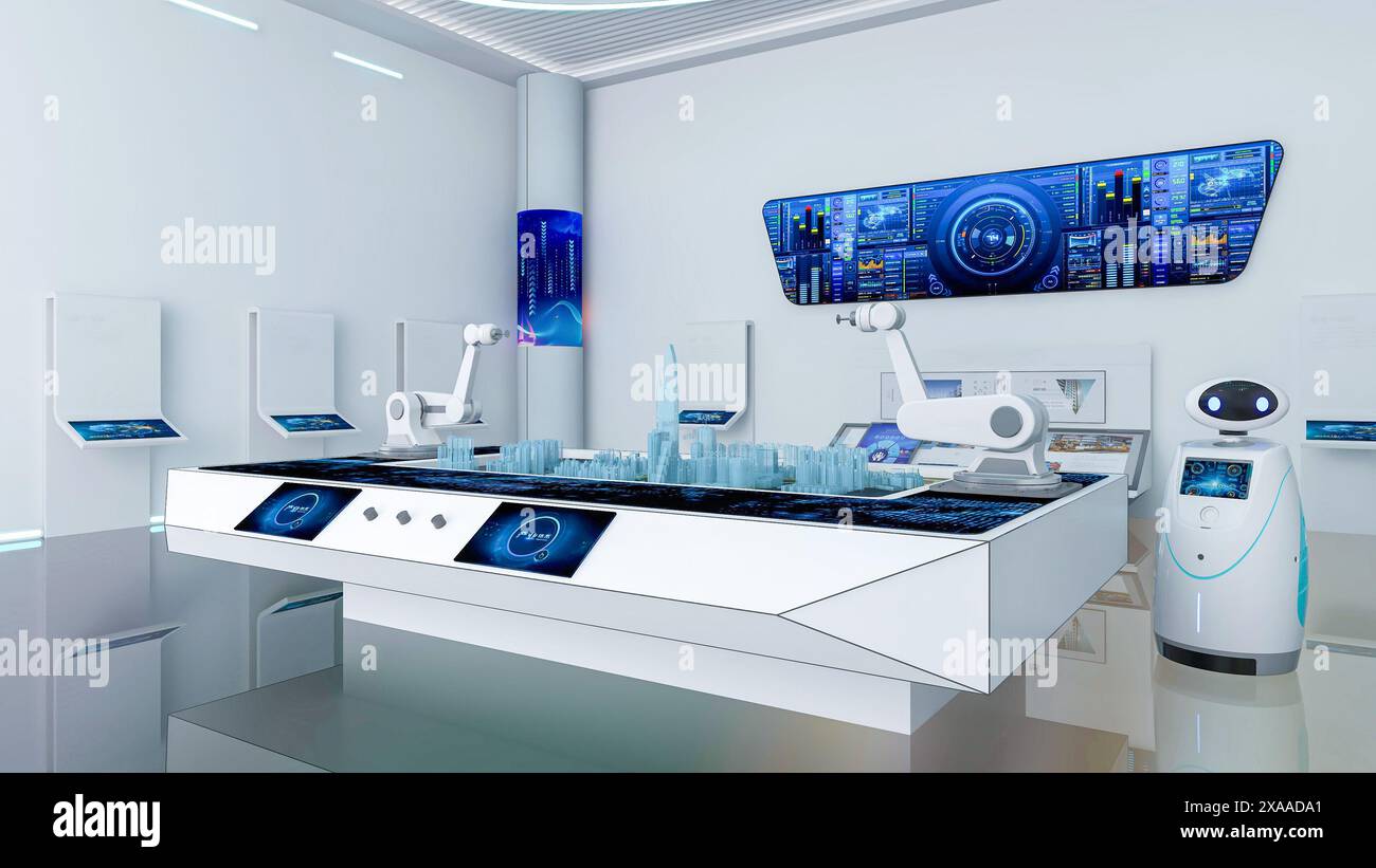 Monitor screen robot hi-res stock photography and images - Alamy