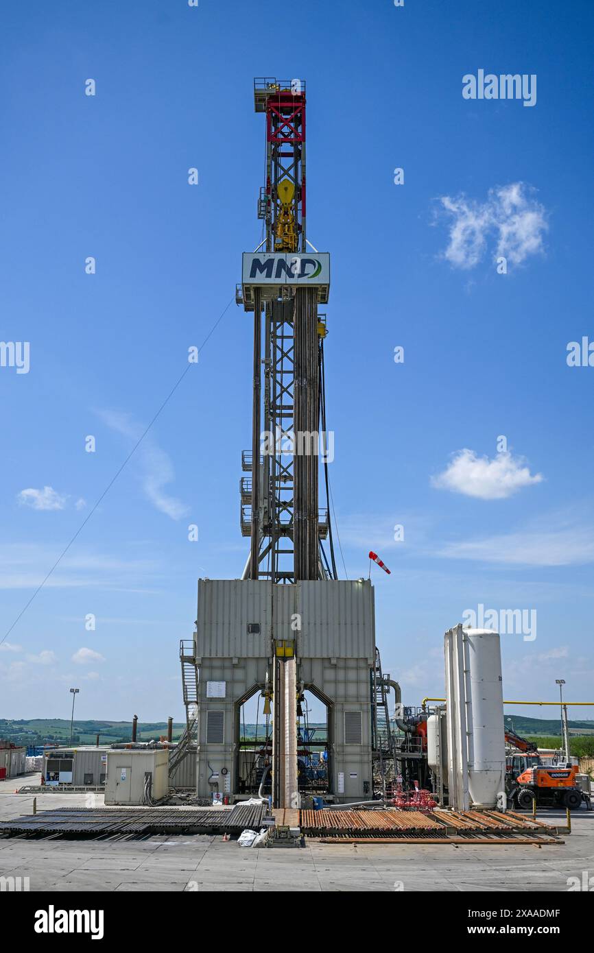 Krumvir, Czech Republic. 05th June, 2024. Drilling rig Bentec 350 of ...
