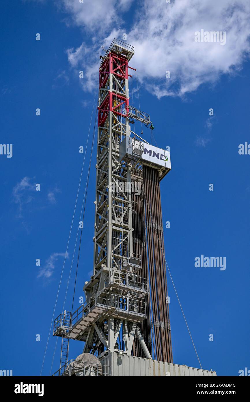 Krumvir, Czech Republic. 05th June, 2024. Drilling rig Bentec 350 of ...