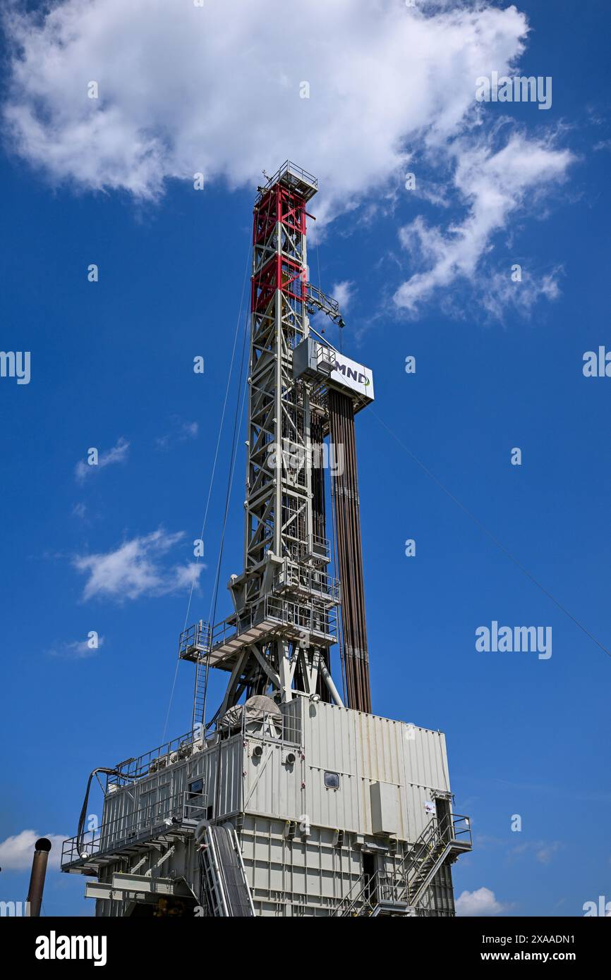 Krumvir, Czech Republic. 05th June, 2024. Drilling rig Bentec 350 of ...