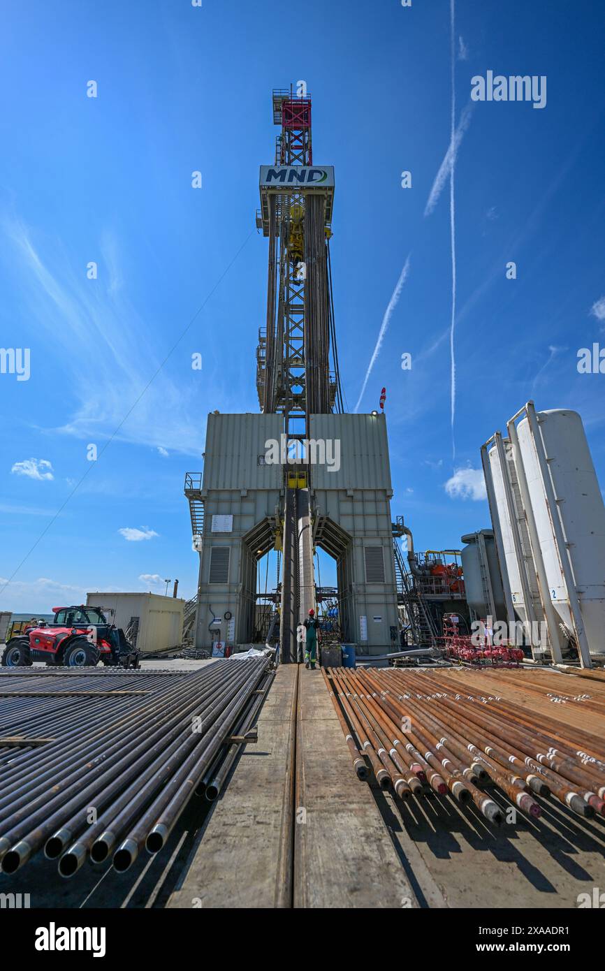 Krumvir, Czech Republic. 05th June, 2024. Drilling rig Bentec 350 of ...