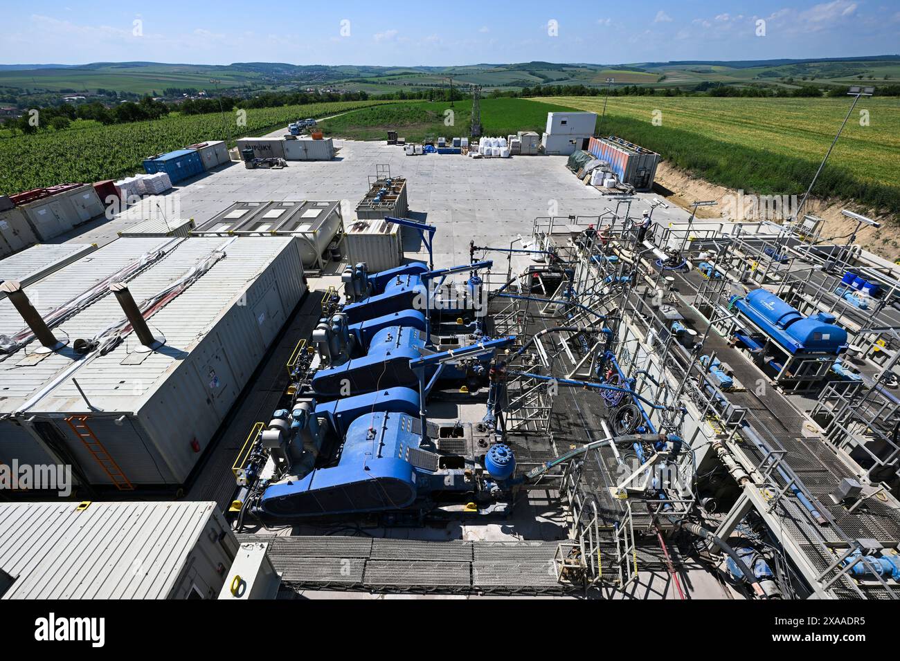 Krumvir, Czech Republic. 05th June, 2024. Drilling rig Bentec 350 of ...