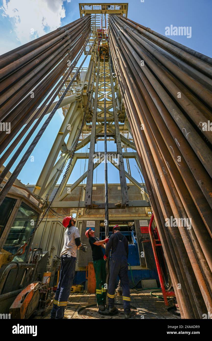 Krumvir, Czech Republic. 05th June, 2024. Drilling rig Bentec 350 of ...