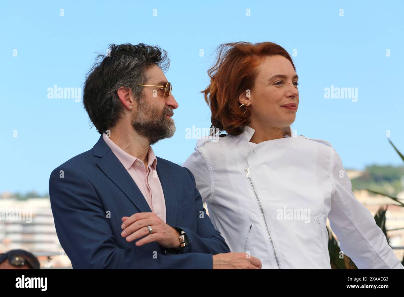 Cannes, France. 19th May, 2024. Mathieu Demy and Laetitia Dosch at the ...