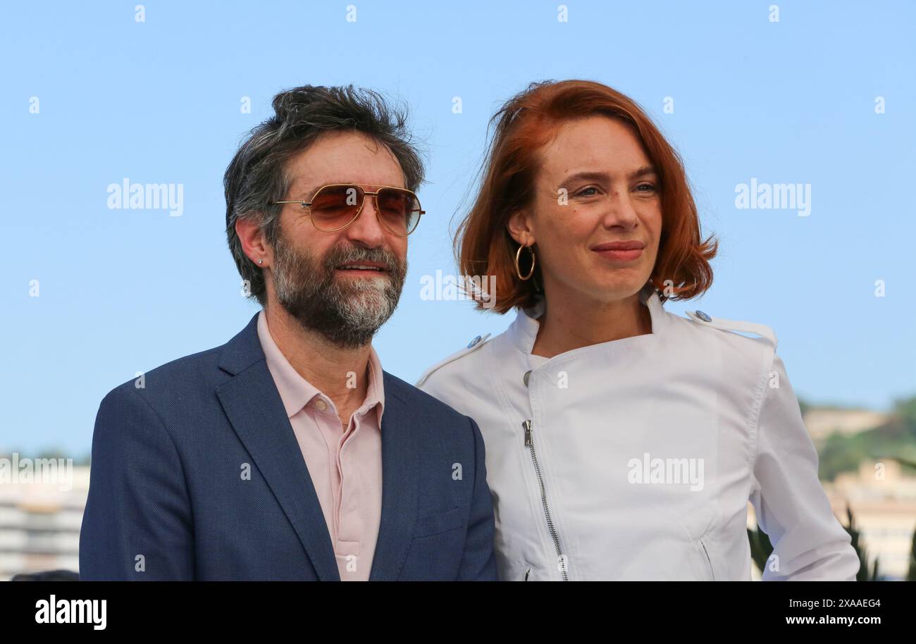 Cannes, France. 19th May, 2024. Mathieu Demy and Laetitia Dosch at the ...