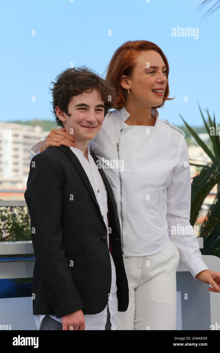 Cannes, France. 19th May, 2024. Tom Fiszelson and director Laetitia ...