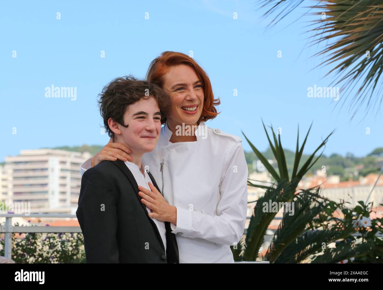 Cannes, France. 19th May, 2024. Tom Fiszelson and director Laetitia ...