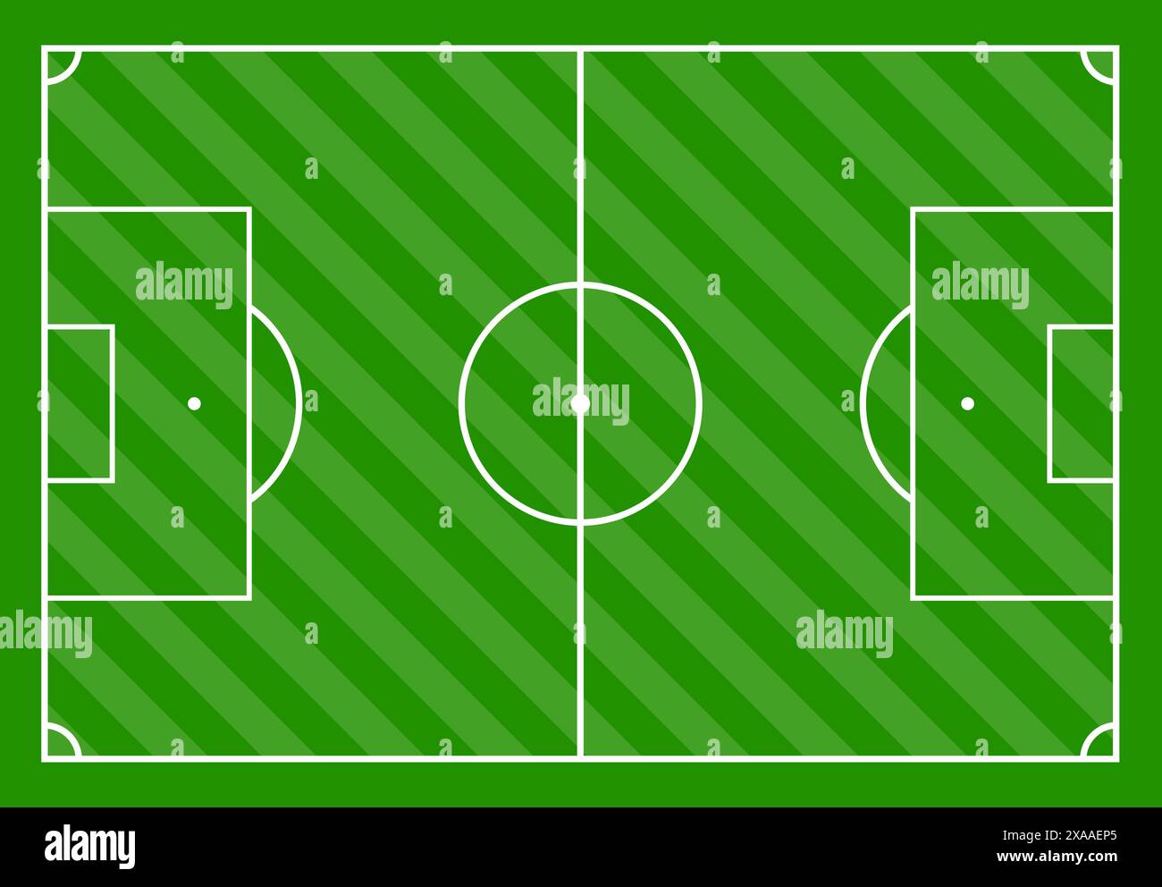 Football field with green grass. Vector illustration Stock Vector Image ...