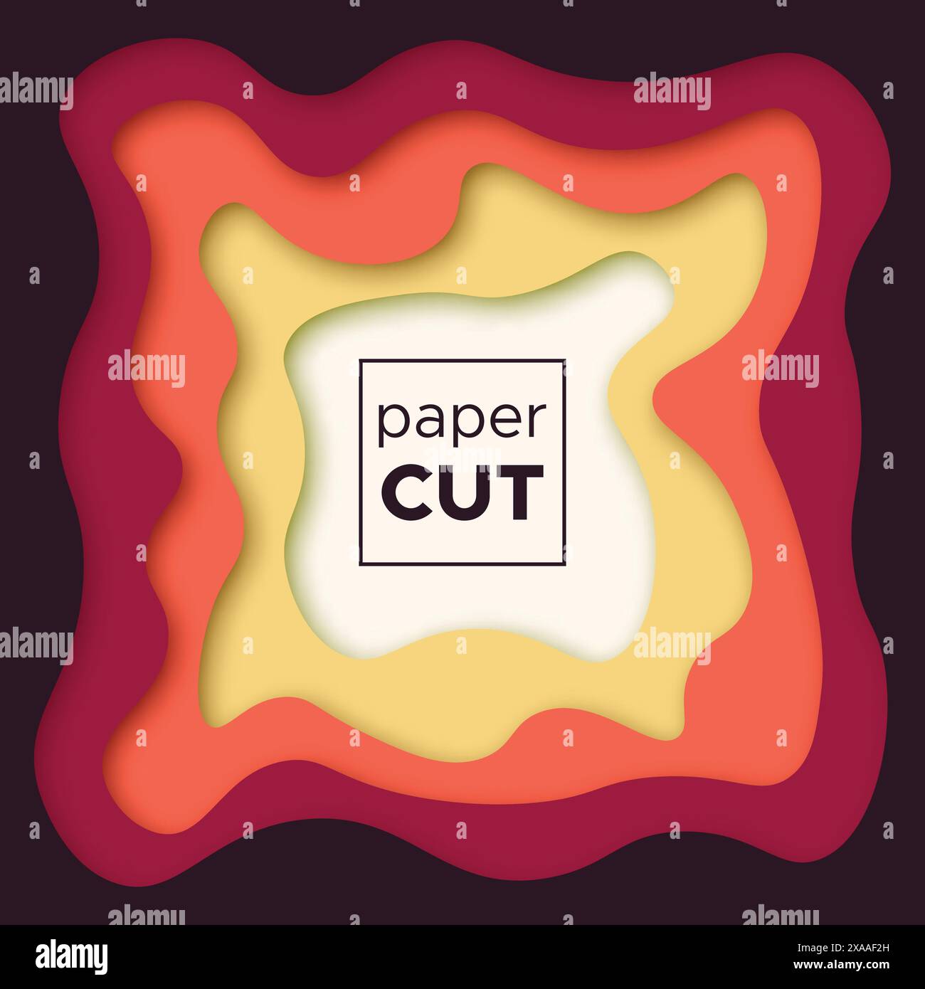 Abstract Background with Paper Cut shapes. Vector illustration Stock ...