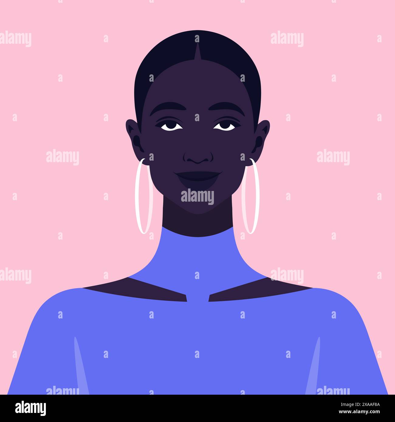 Beautiful smiling model african Stock Vector Images - Alamy