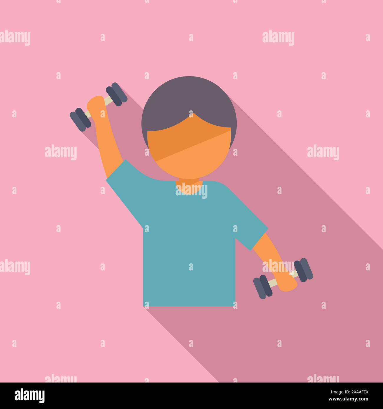 Triumphant pose Stock Vector Images - Alamy
