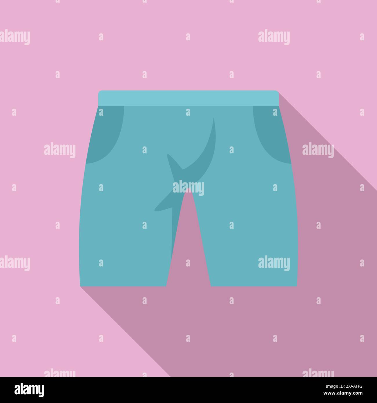 Simple flat design of stylish blue shorts icon, perfect for fashion and ...