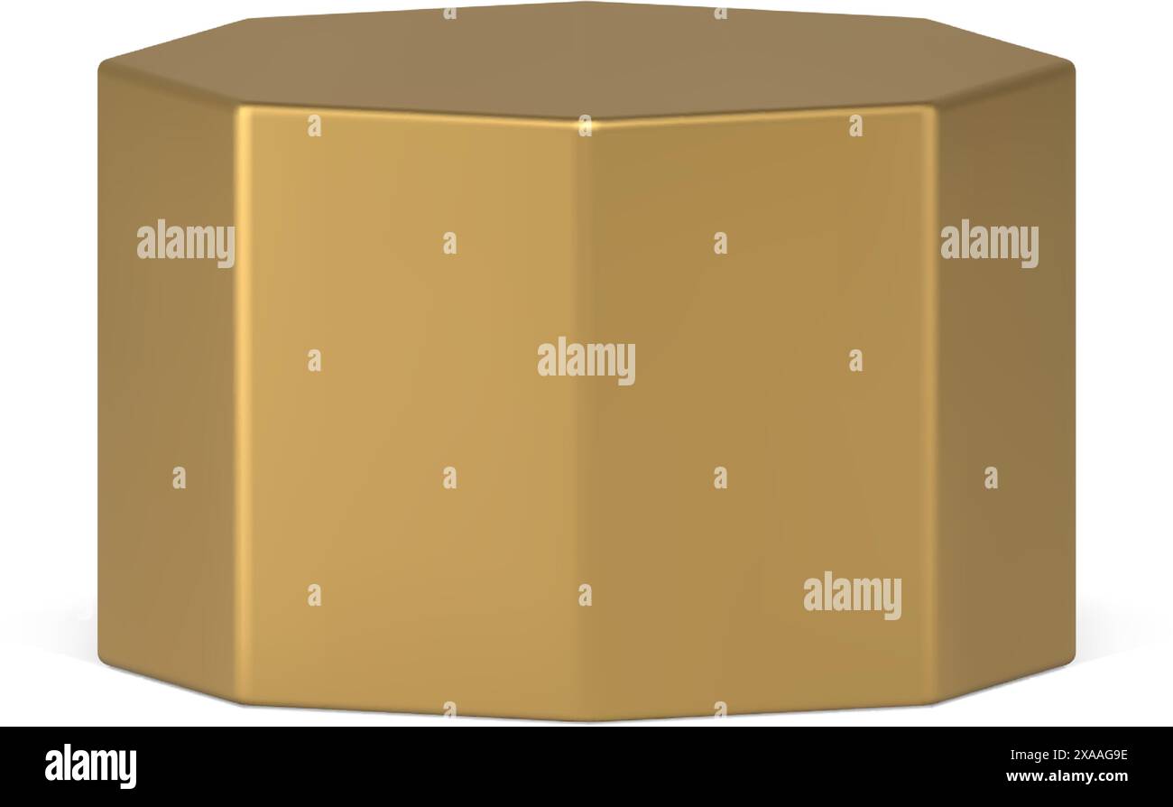 Luxury realistic golden studio podium render pedestal marketing ...