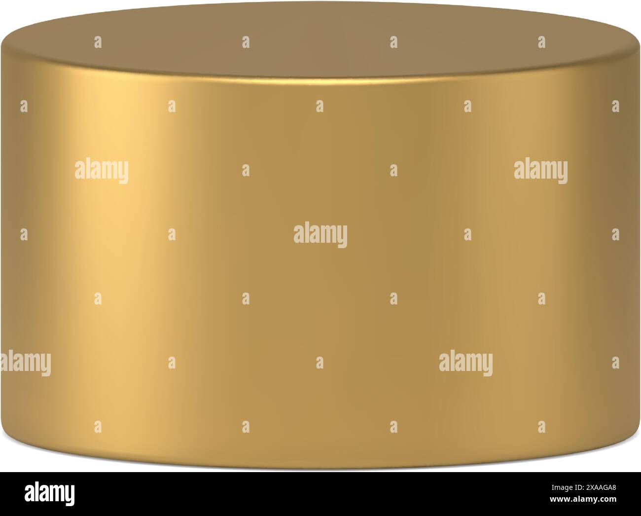 Luxury realistic golden circle cylinder shape stage podium 3d template ...