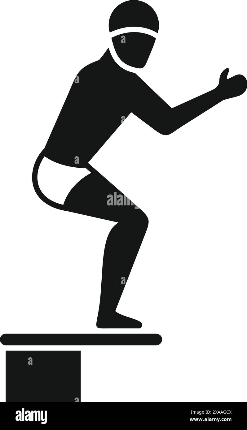 Black icon featuring a surfer in a dynamic pose on a stylized wave ...