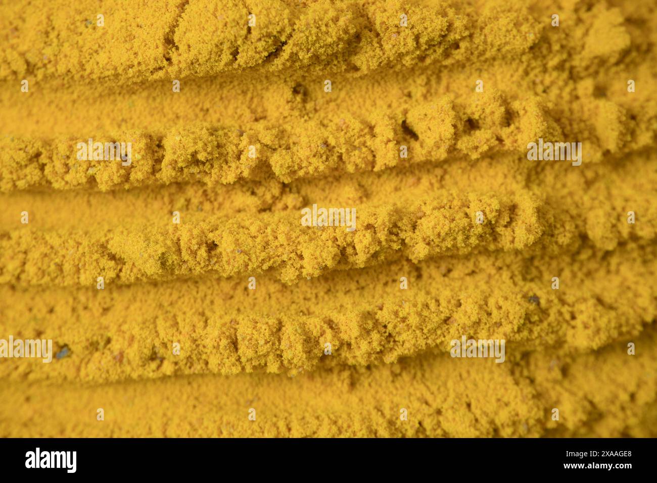 Top View of turmeric powder Heap With Close-up Shot Stock Photo - Alamy