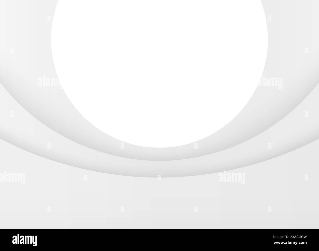 Realistic white circle multilevel section border decorative design for ...