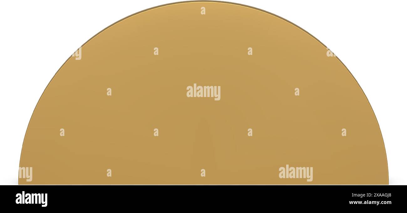 Realistic golden semicircle geometric shape stage tribune for show ...