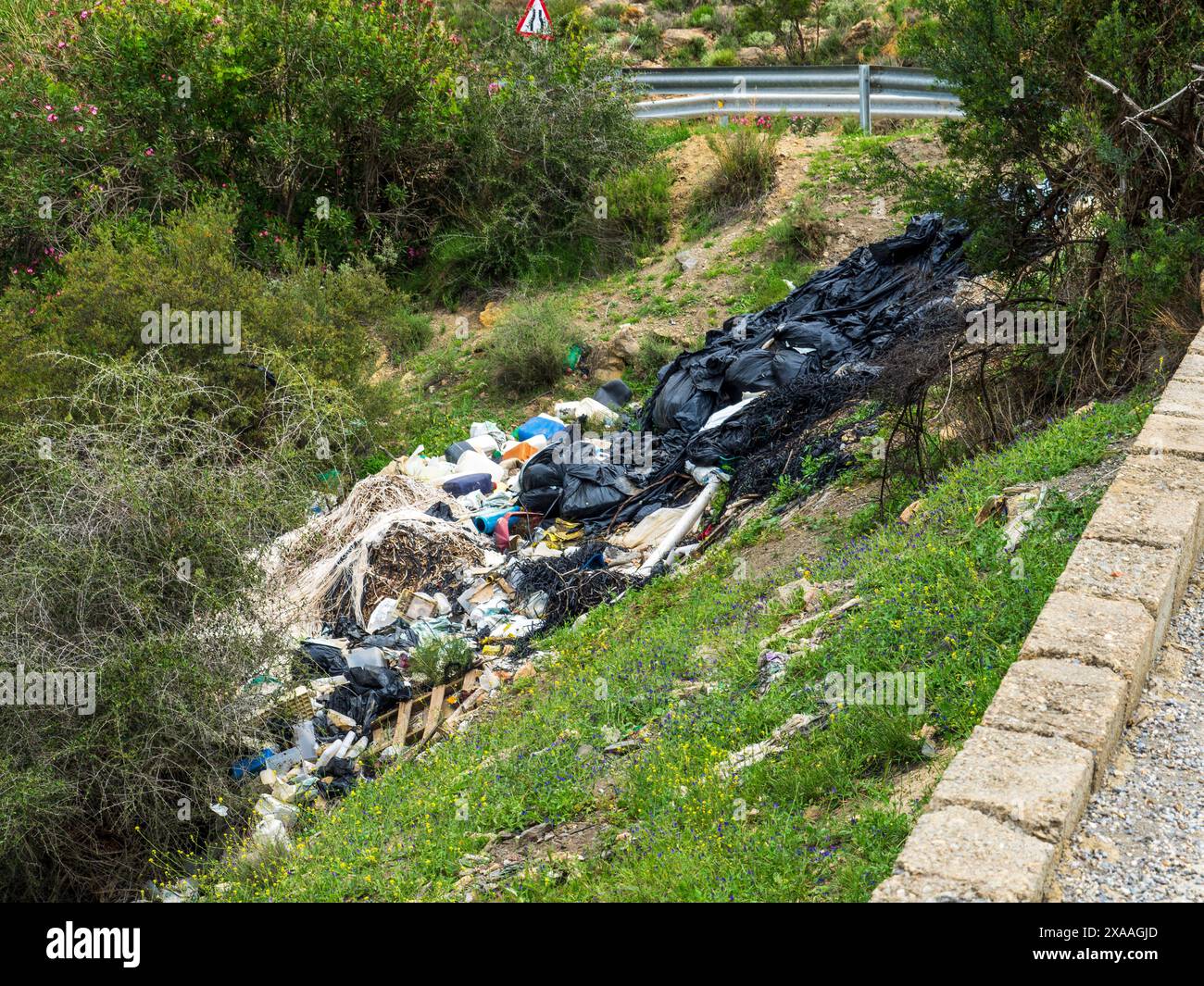 Heaps of rubbish dumped on the roads leading to the vegetable ...