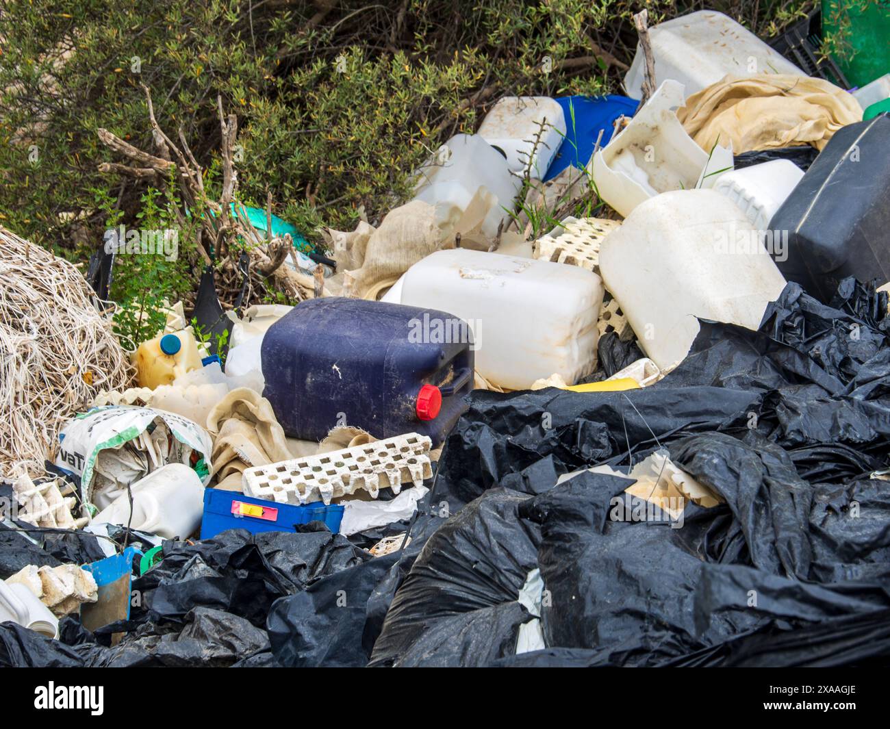 Heaps of rubbish dumped on the roads leading to the vegetable ...